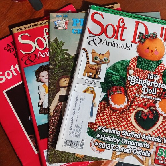 Soft Dolls | Other | Lot Of 4 Soft Doll Magazines Crafts Books ...